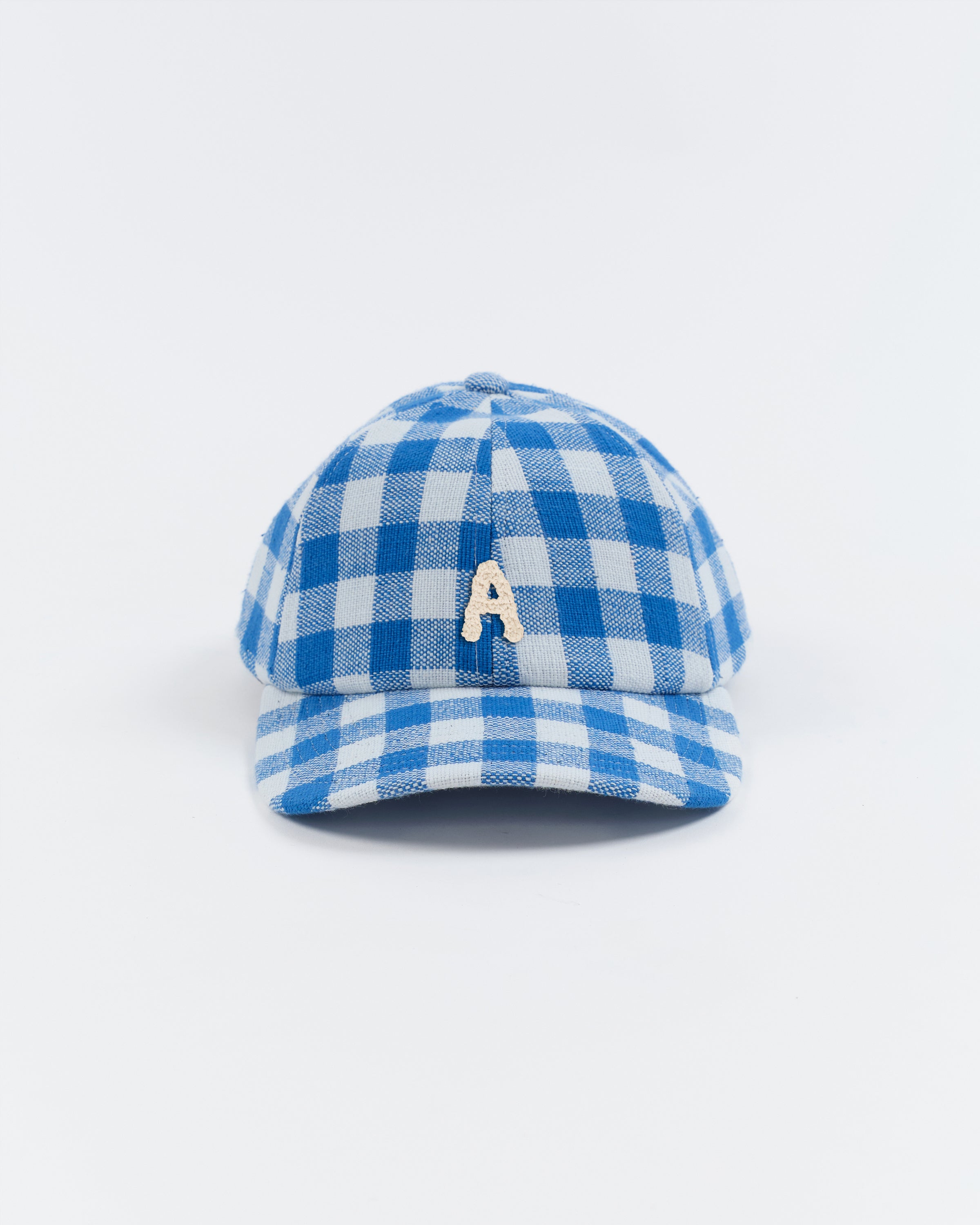 Custom Baseball Cap - Blue Gingham Handloom – Story mfg.