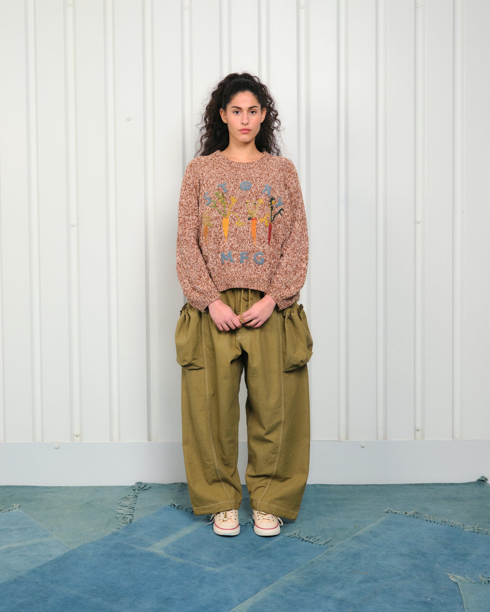 Bulb Knit Jumper - Brown Carrots – Story mfg.