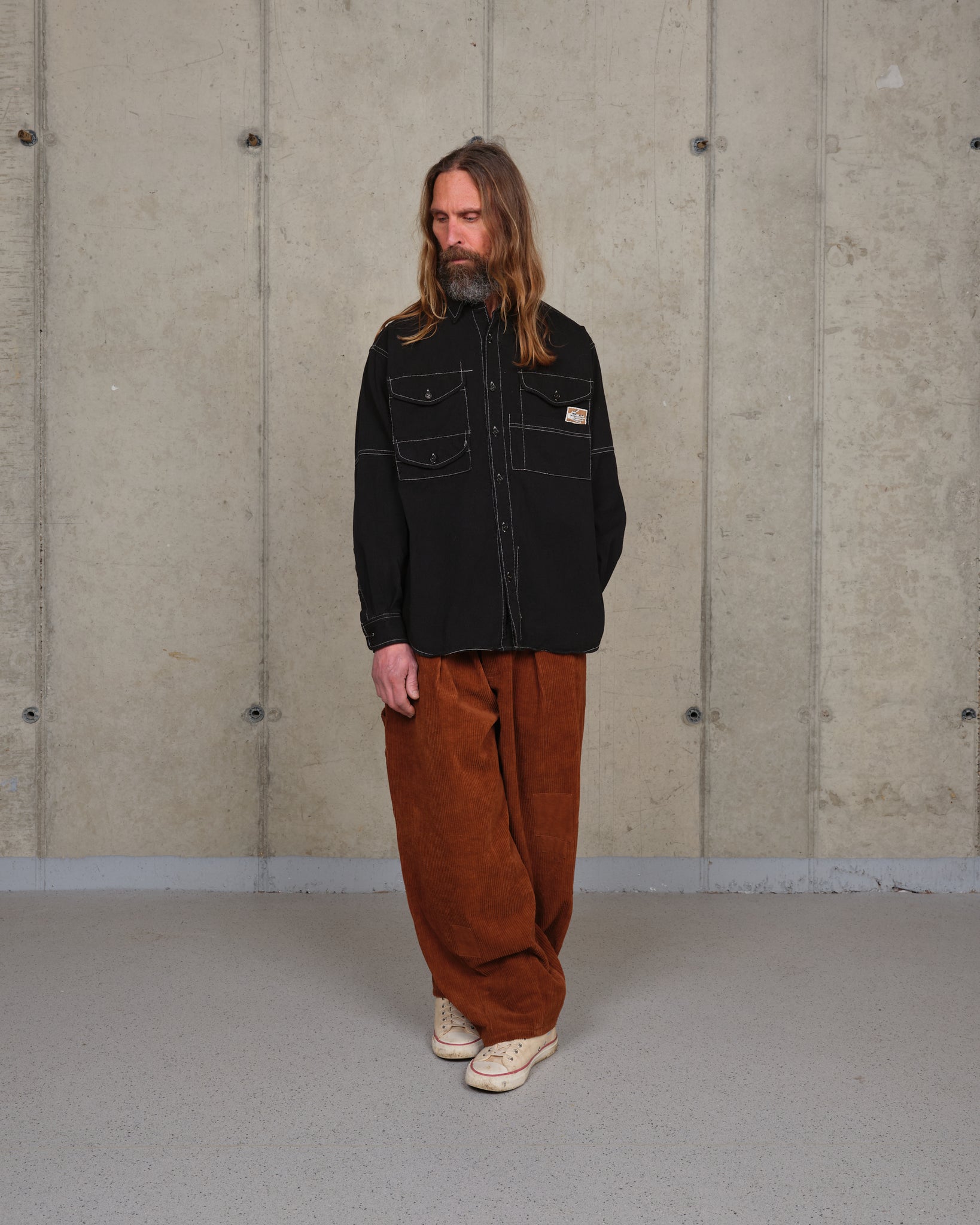 Harvest Shirt - Black Wonky-Wear – Story mfg.