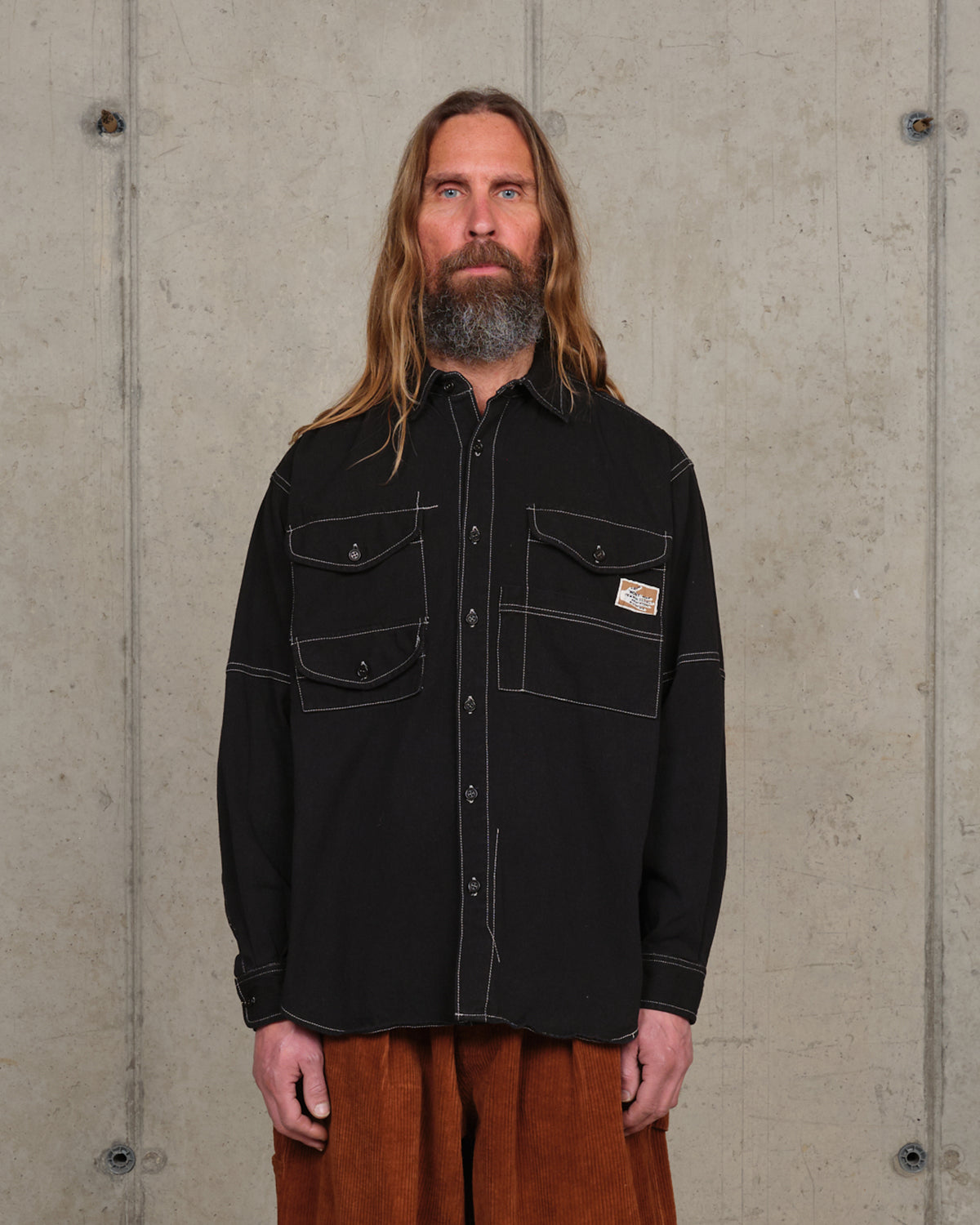 Harvest Shirt - Black Wonky-Wear – Story mfg.