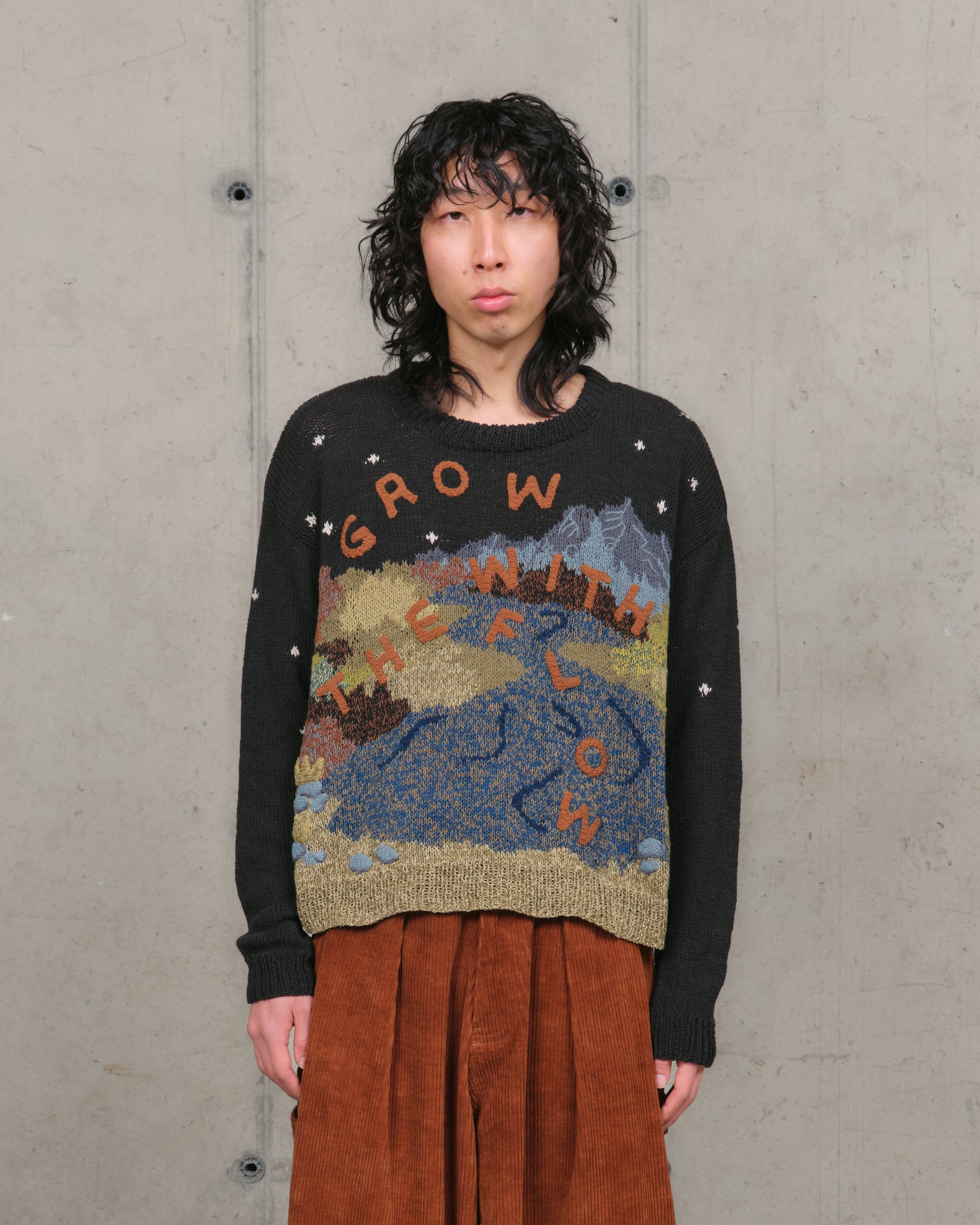 Piper Knit Jumper - Black Grow With The Flow – Story mfg.