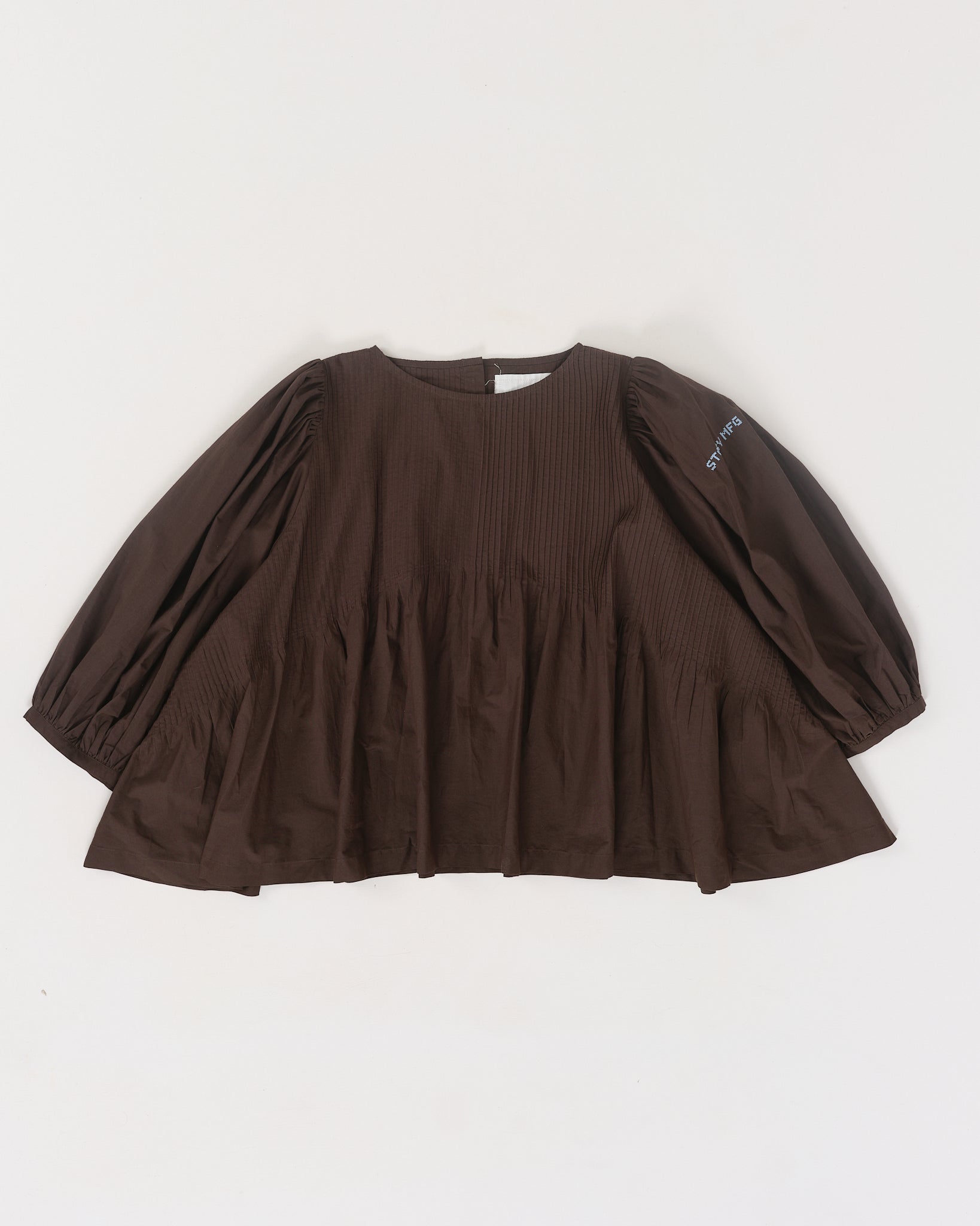 Verb Blouse - Espresso Cross-Stitch – Story mfg.